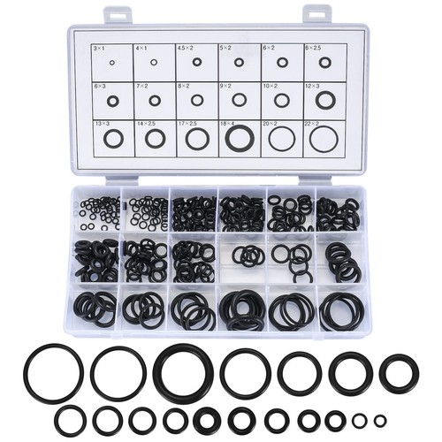 300 Pcs Rubber O-Rings Assortment Kit 18 Sizes Nitrile Rubber O Rings ...