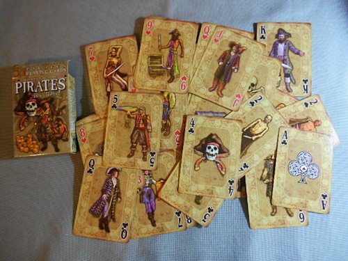 "Ahoy Matey" Illustrated Pirates Playing Deck Cards with FREE Buccaneer ...