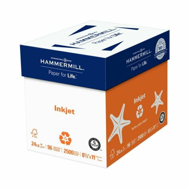 Hammermill 105050C Inkjet Multipurpose Paper - 5 Reams/2500 Sheets for ...