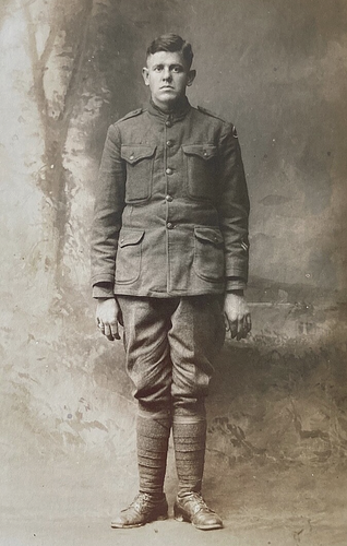 ORIGINAL! WW1 US ARMY 37TH INFANTRY DIVISION SOLDIER c1918 PHOTO ...