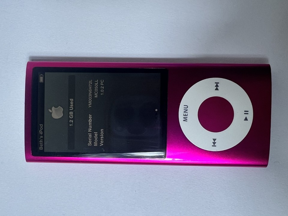Apple iPod nano 5th Generation Pink (8GB) MC050LL A 1320 Tested works 🪫 ...