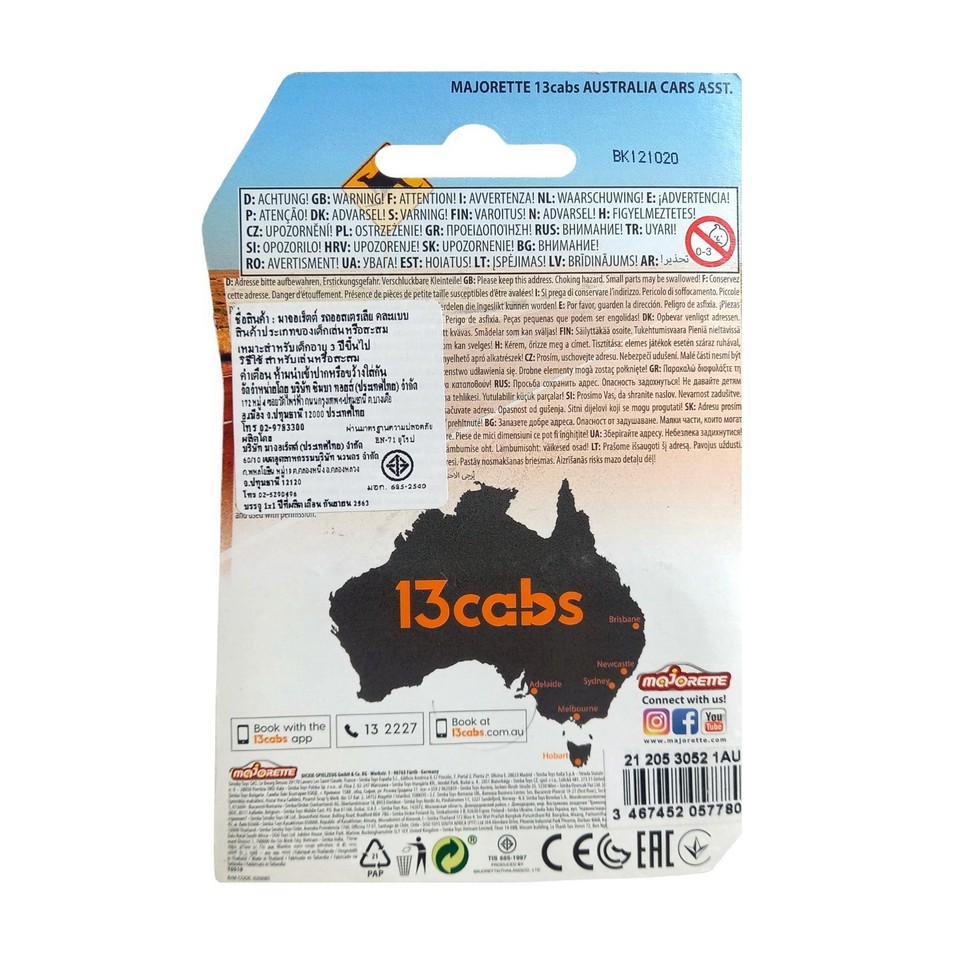 Majorette Toyota Hiace White Maxi Taxi 13Cabs Australia Diecast Van Car ...