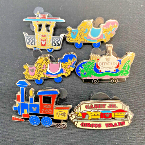 5 2011 Hidden Mickey Casey Jr. Train Pins And 1 2012 HM Fantasyland ...