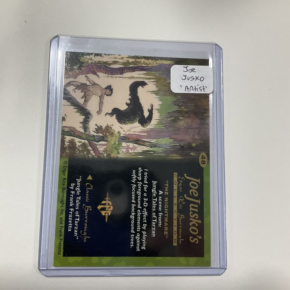 1994 FPG JOE JUSKO’S EDGAR RICE BURROUGHS COLLECTION CARD 48 SIGNED JOE ...