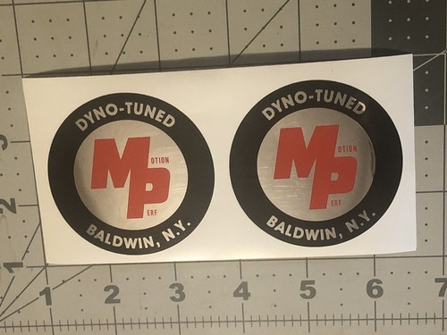 Motion Products Chevrolet Round MP Decals On Chrome 2 1/2” Set 2 | eBay