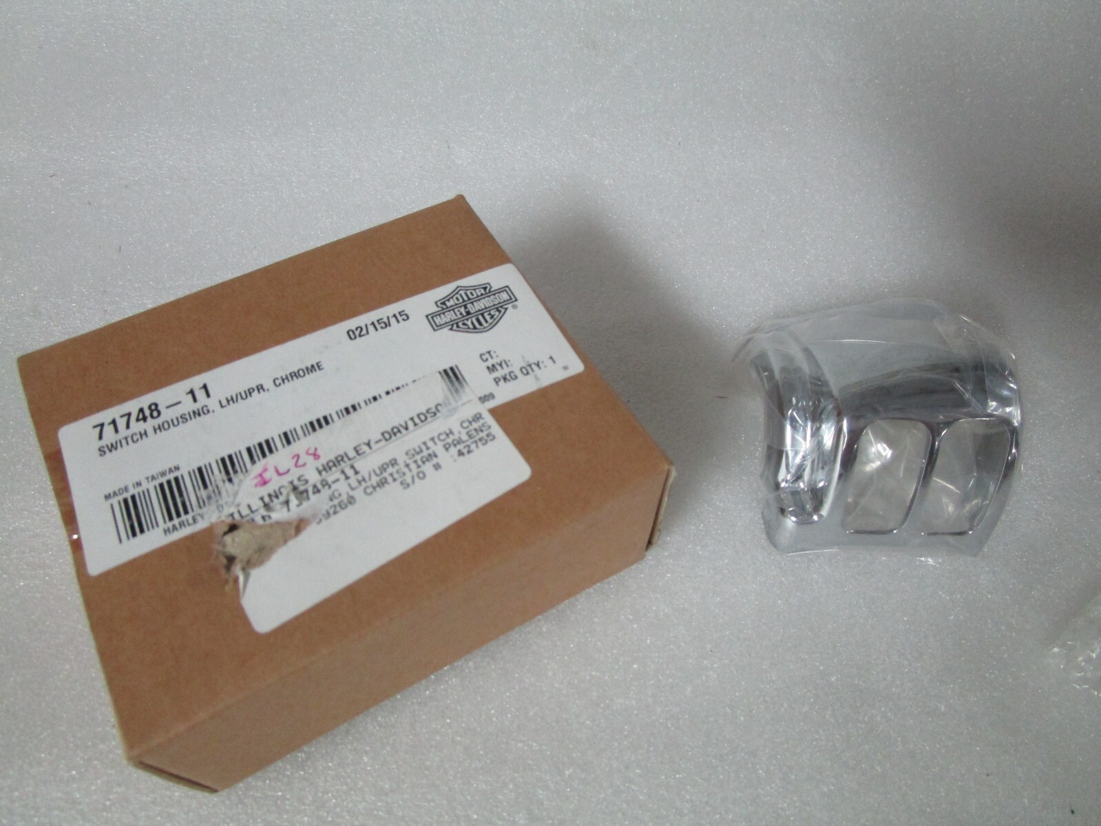 Harley-Davidson 71748-11 Switch Housing Upper Left Chrome (Box H) for ...