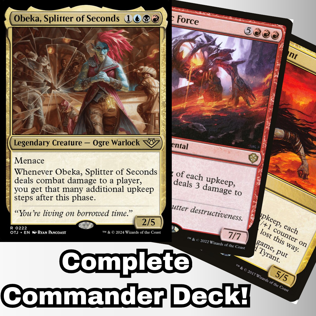 MTG Commander EDH Deck Obeka, Splitter of Seconds 100 Cards Custom Deck ...