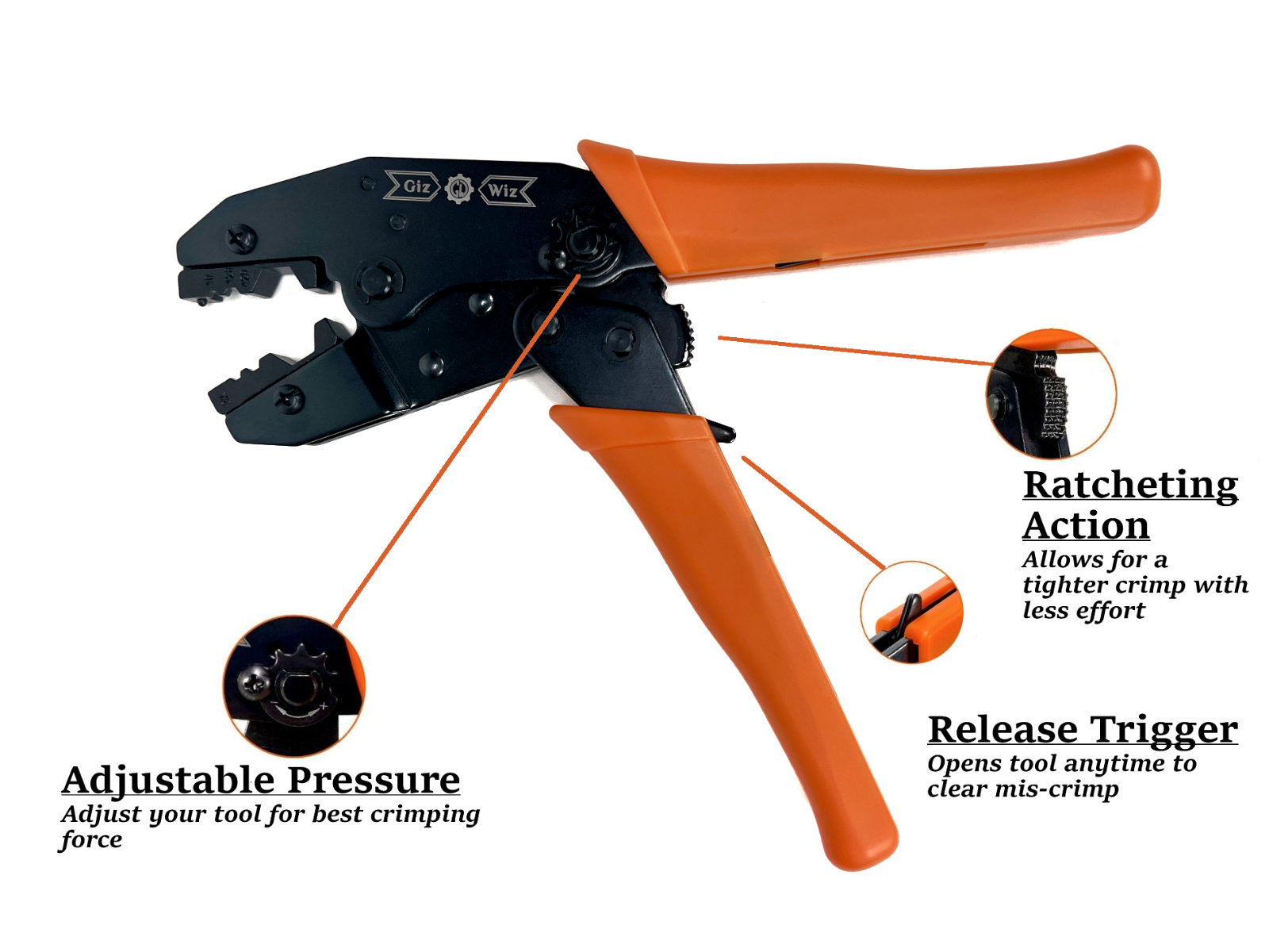 Interchangeable RF Coax Ratchet Crimp Tool 2 Die Sets RG8/11 RG58 RG213 ...