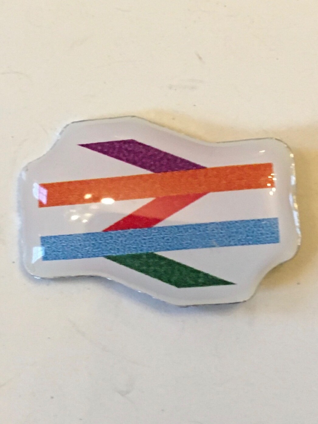 National Rail Double Arrow Railway Pin badge multi colour | eBay UK