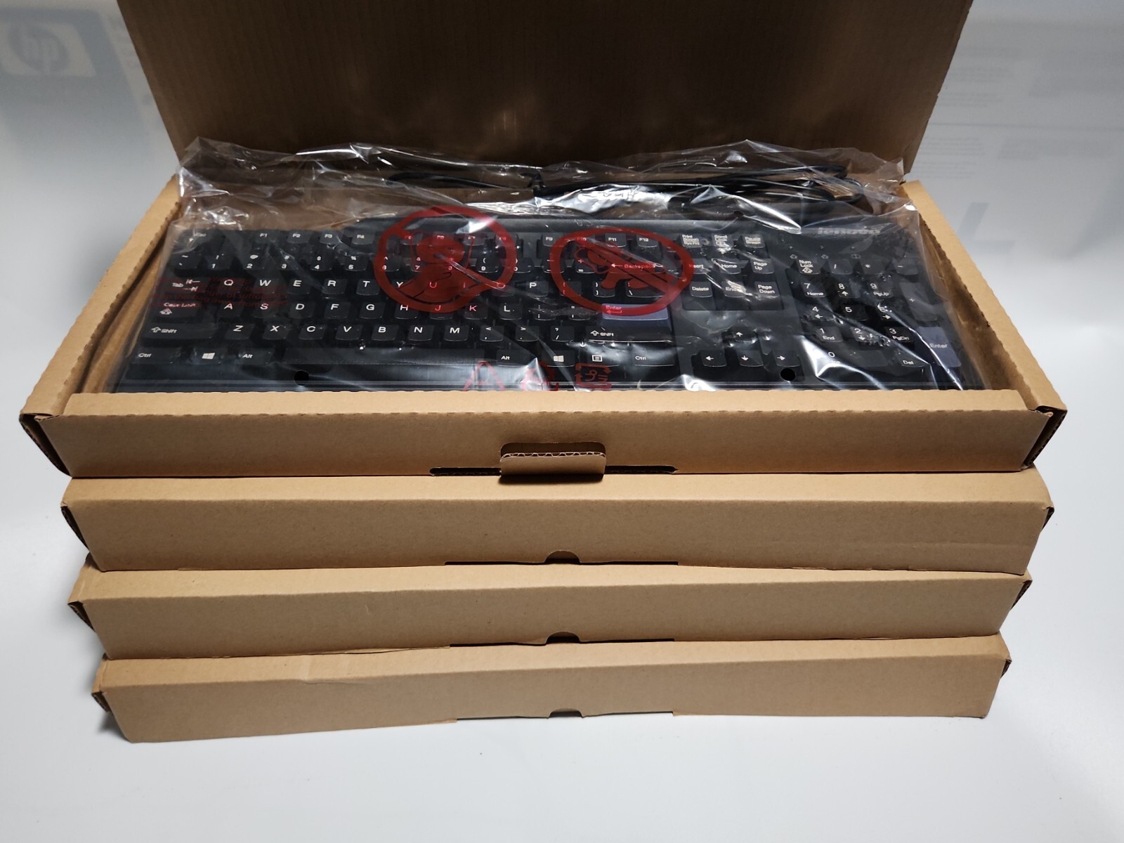 Lot of 4 Lenovo KB1021 Preferred Pro Full-Size USB Keyboard 54Y9400 | eBay