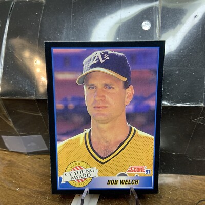 1991 Score Baseball Card Bob Welch Oakland Athletics #877 | eBay