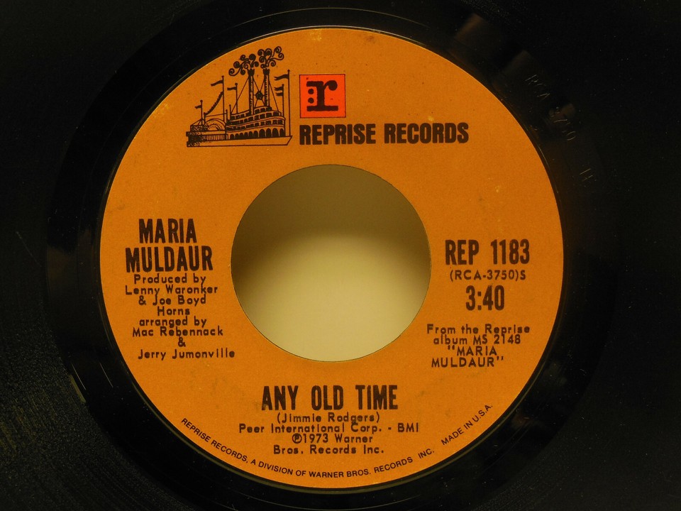 Maria Muldaur: Midnight At The Oasis / Any Old Time. 45 RPM. VG | eBay