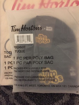 *NEW TIM HORTONS X Justin Bieber TimBiebs Merch - BEANIE MINT IN SEALED ...