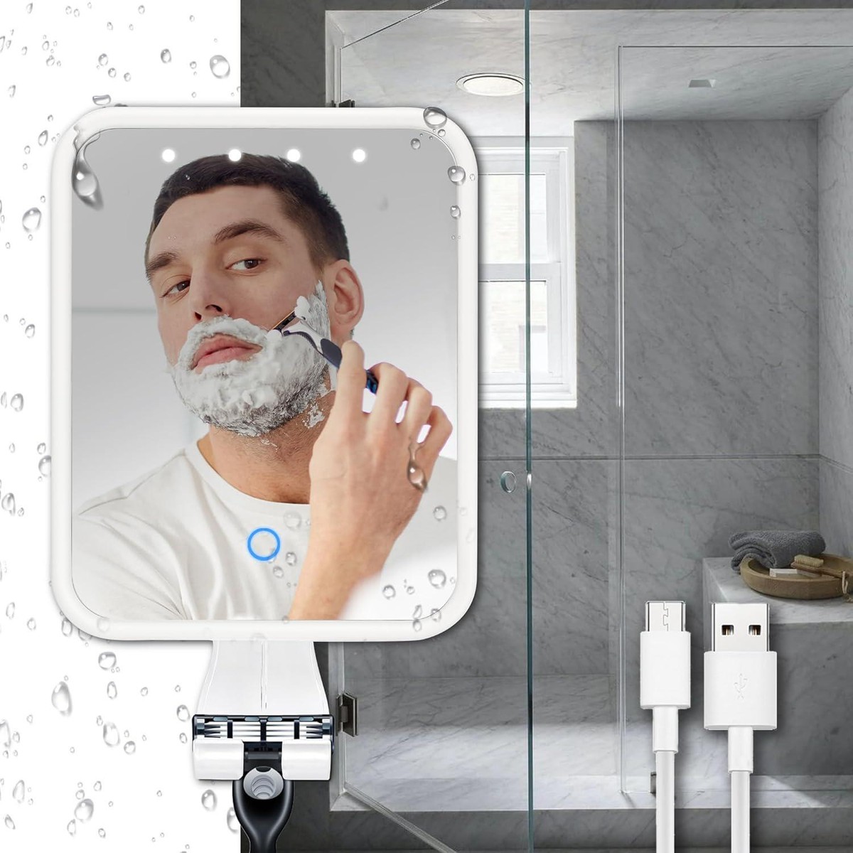 Zadro Fogless Lighted Shaving Mirror Zadro ZWTAR20W Z Fogless LED