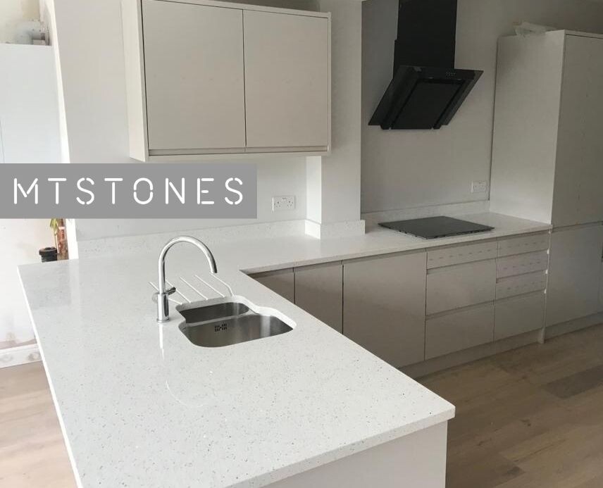 White Sparkle Quartz Countertops Sparkling White Quartz Countertops