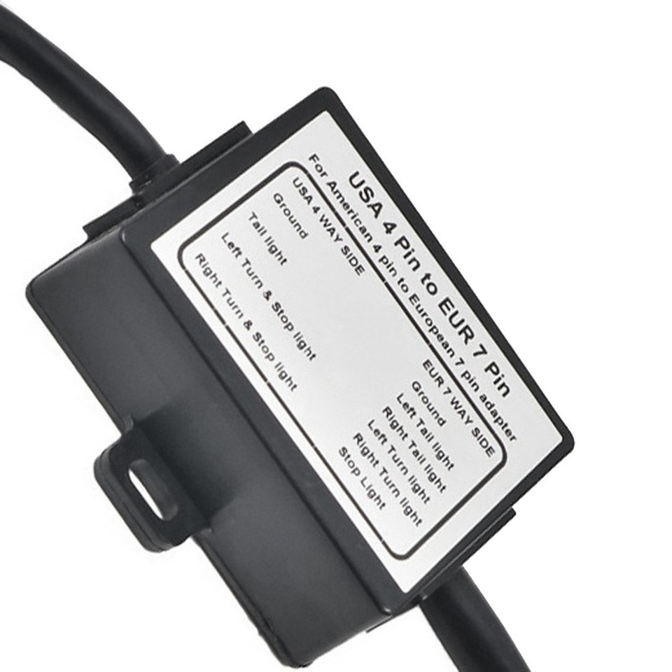 AnhäNgerstecker USA 4-Pin-Flachstecker auf EuropäIschen 7-Pin-Stecker 4 auf3102 | eBay UK