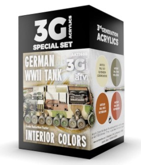AFV Series: WWII German Tank Interior 3G Acrylic Paint Set (4 Colors ...