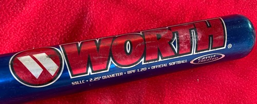Used Worth Supercell 2000 Softball Bat 2-1/4" Barrell- 34 Inch 26 Oz ...