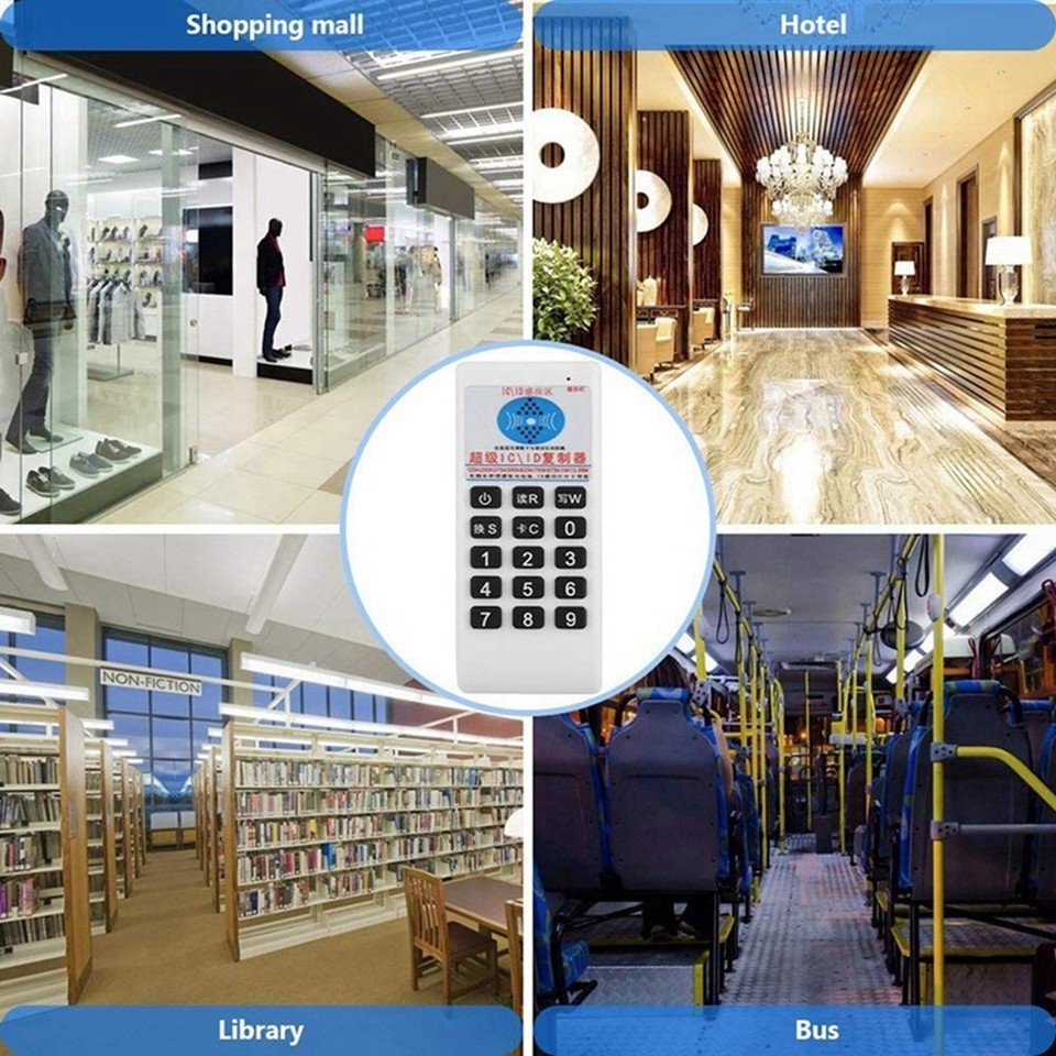 RFID NFC IC Card Reader & Writer+5XUID Keychain 125Khz-13.56MHZ ...