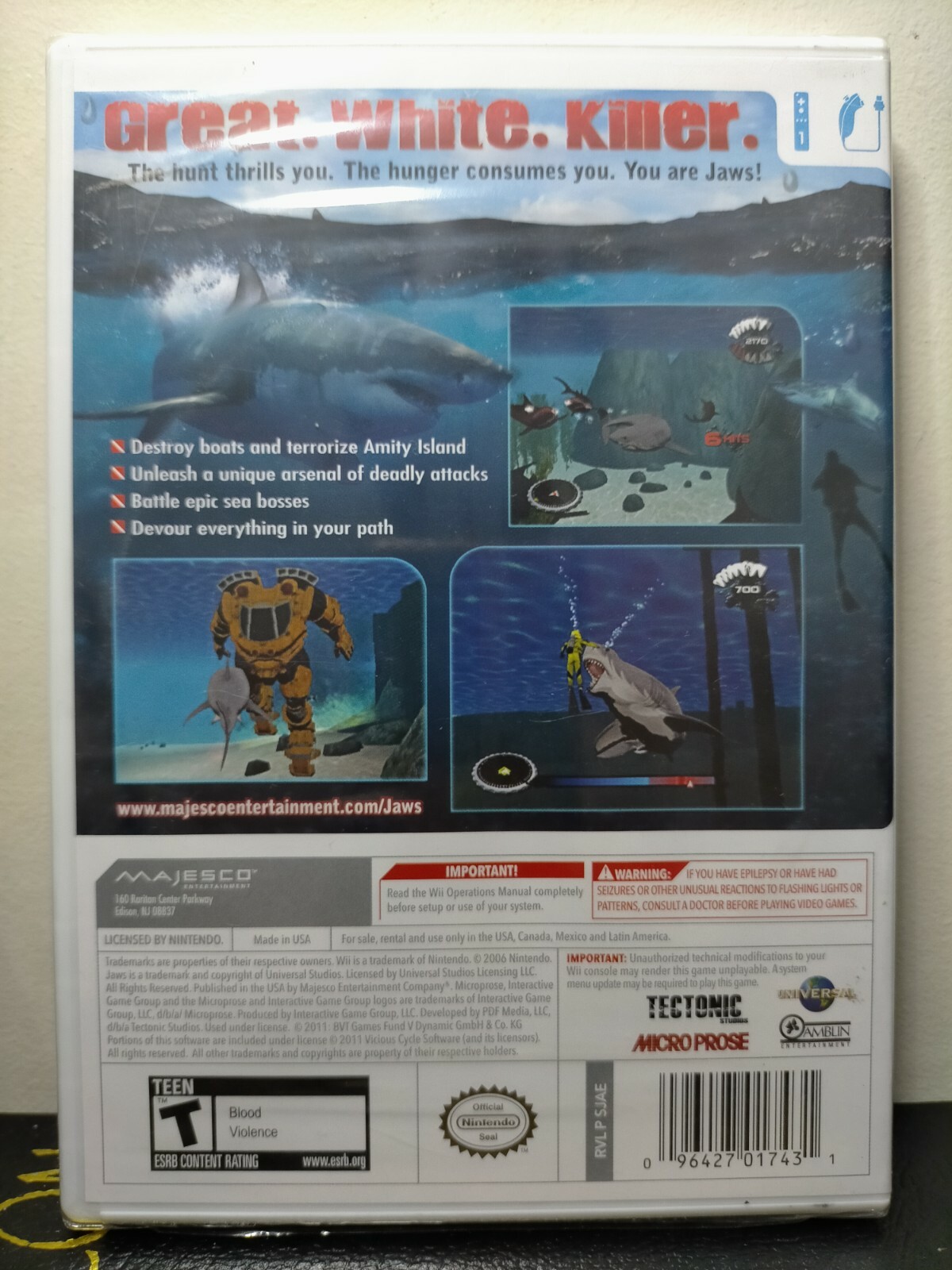 Jaws: Ultimate Predator (Nintendo Wii, 2011) for sale online | eBay
