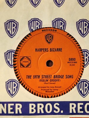 Harpers Bizarre "The 59th St Bridge Song (Feelin' Groovy)" 1967 WARNER ...