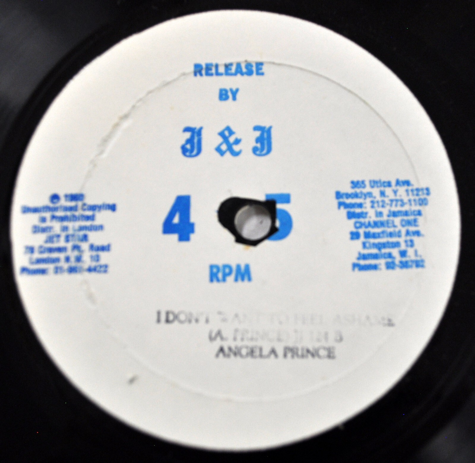 Freddie McGREGOR Angela PRINCE 10" Mashing Up Her Brain, I Don't Want ...