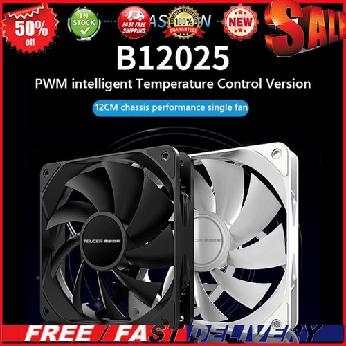 TEUCER CPU Cooler PWM 4Pin 12V Cooling Fan Temperature Control for ...