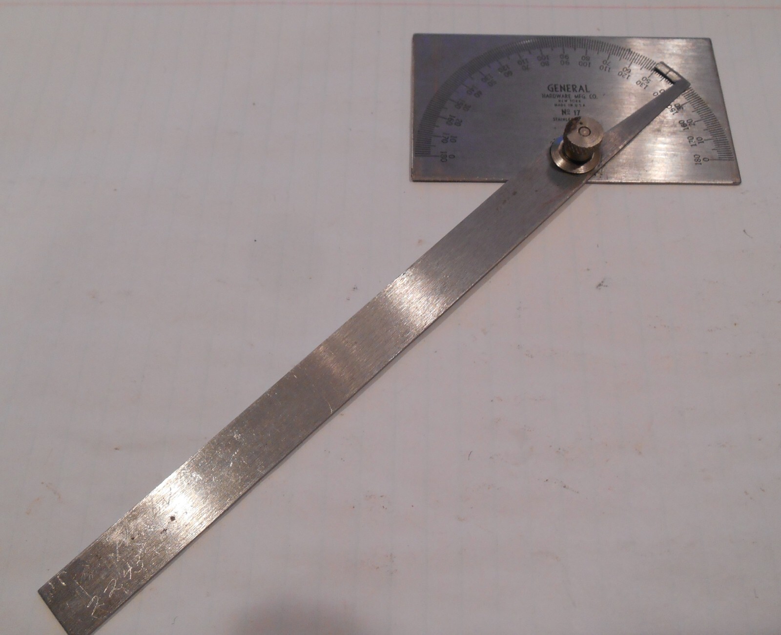 Vintage General Hardware Mfg Co No. 17 Machinist Protractor | eBay