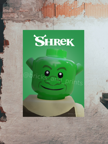 LEGO Shrek Movie Poster - Custom Print - A1 size | eBay Australia