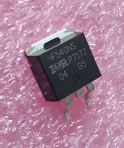 9x IRF540N MOSFET N 100V 33A 44 mΩ SMD / SMT D2PAK (TO-263) IRF540 ...