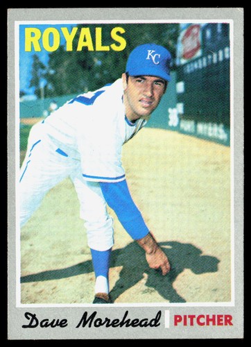 Dave Morehead 1970 Topps #495 EX No Crease | eBay