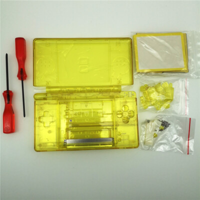 Clear Yellow Housing Shell Case For Nintendo DS Lite NDSL DSL Game ...