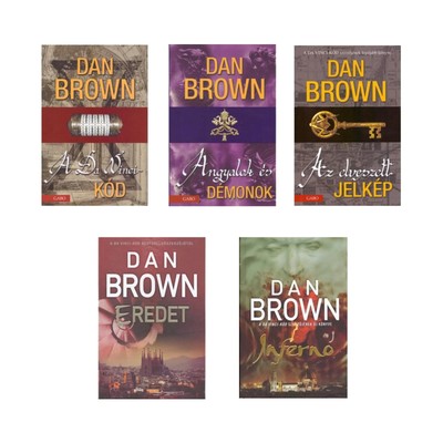 Robert Langdon-The Complete 5 Books Collection by Dan Brown - Hungarian ...