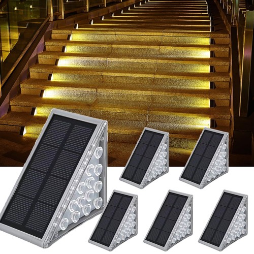 LED Solar Stair Light Wireless Step Light Automatic on/Off IP68 ...