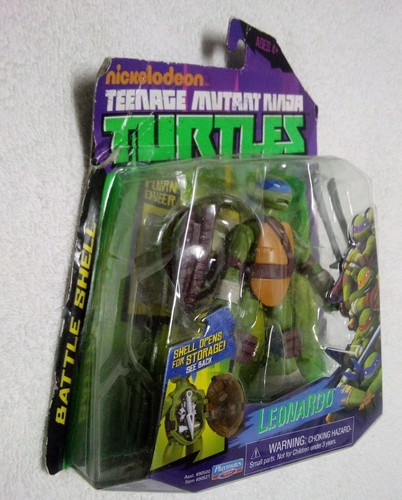 TMNT 2012 Nicolodean Battle Shell Leonardo Leo Unopened Sealed Figure ...