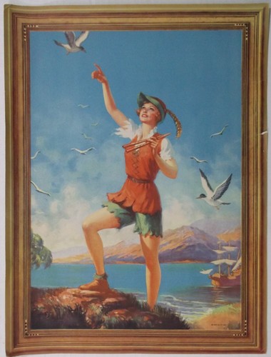 Vintage 1935 PETER PAN Poster/Print ~ 12" x 16" ~ Edward M. EGGLESTON ...