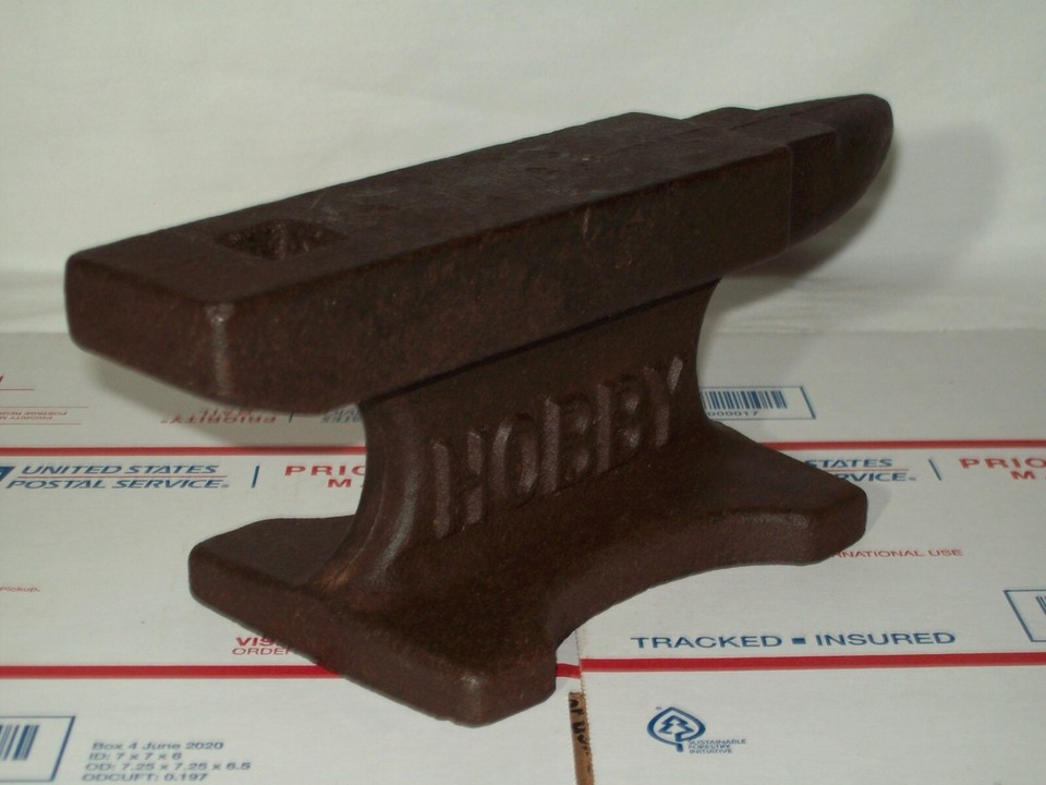 Hobby 9 Pound Anvil ~ Primitive Blacksmith / Jewelers Iron Tool ...
