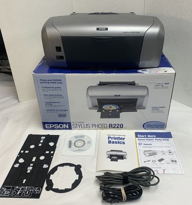 Epson Stylus Photo R220 Digital Photo Inkjet Printer Print High Quality ...