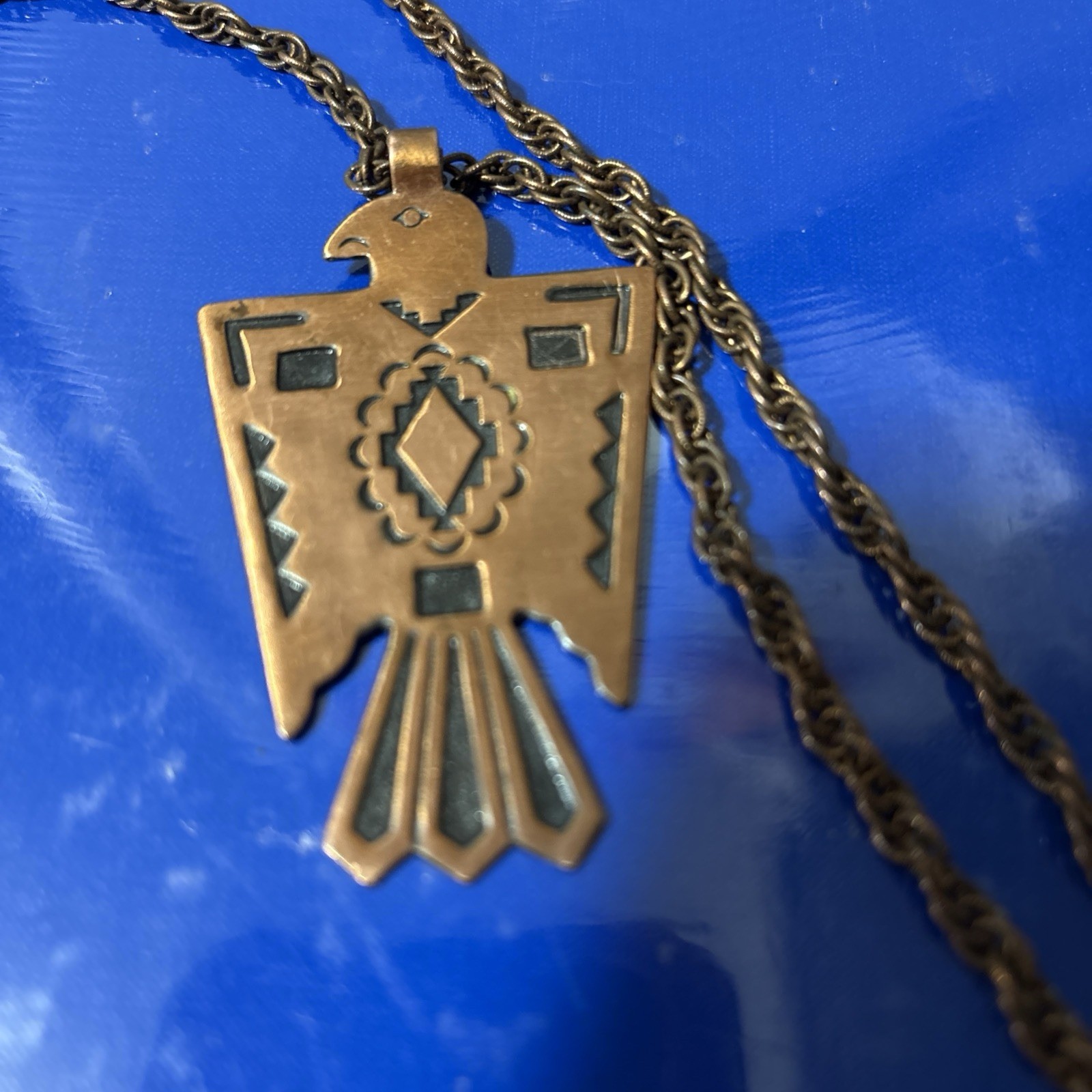 Thunderbird Native American Large Vintage Pendant Ne… - Gem