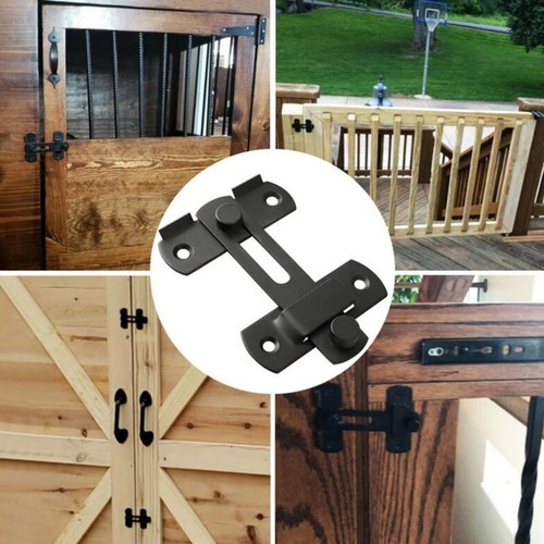 Stainless Steel Gate Latches Security Ring Gate Latch Black Matte High ...