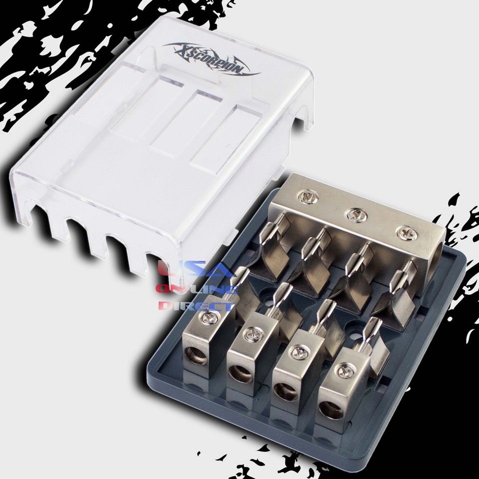 MAXI FUSE PLATINUM DISTRIBUTION BLOCK (3) 2/4 GA IN FOUR 8 GAUGE OUT ...