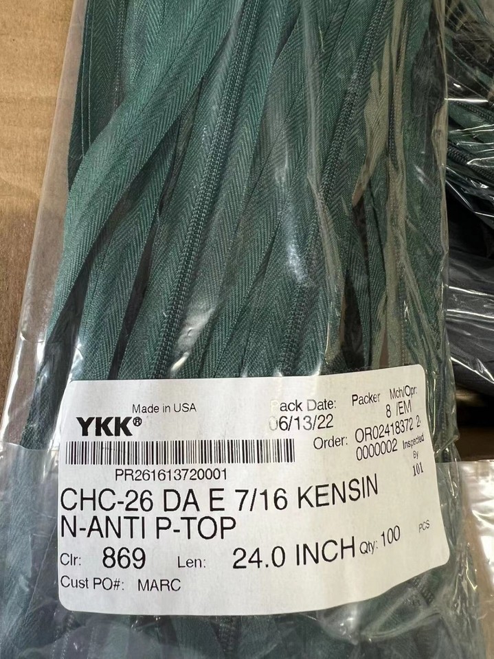 YKK #3 Invisible Nylon Coil Non-Separating (Close End) Zipper 24" In ...