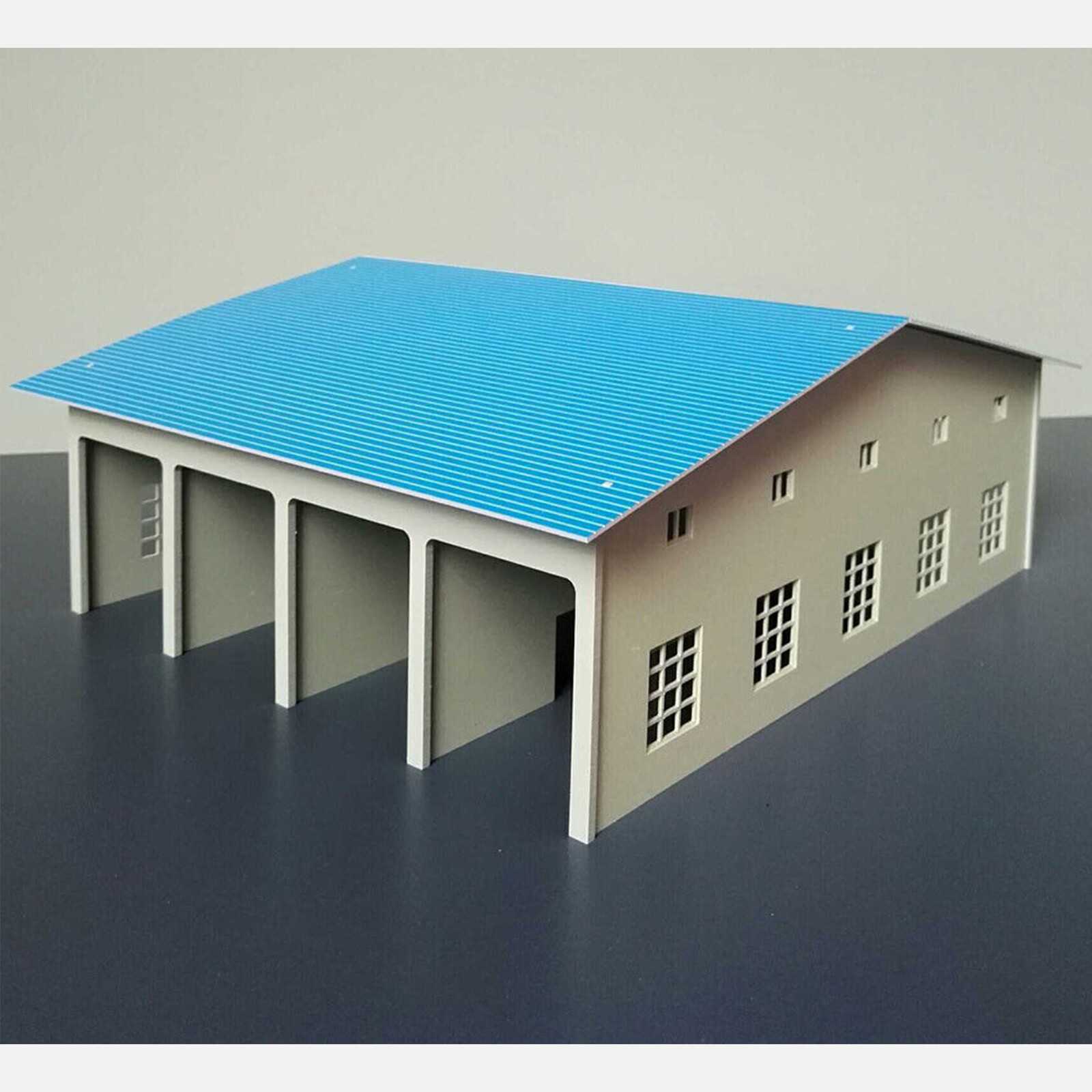 1:87 HO Scale Models Railway Layout Model Train Engine House 4 Stall ...