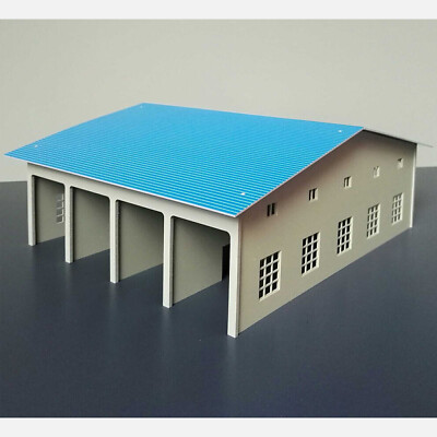 1:87 HO Scale Models Railway Layout Model Train Engine House 4 Stall ...