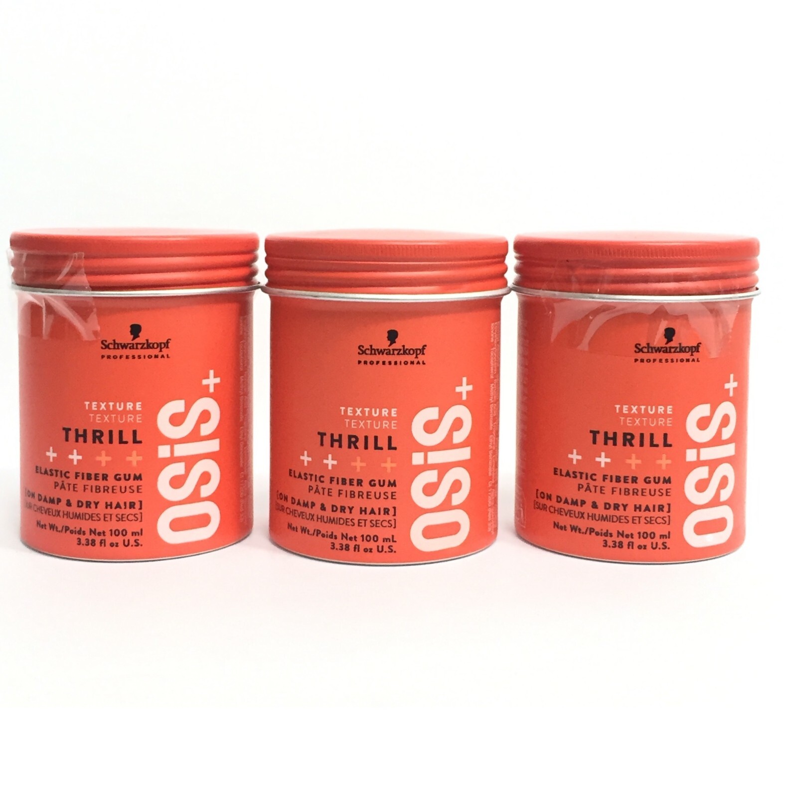 (3 PACK) Schwarzkopf Osis+ Thrill Elastic Fiber Gum, 3.38 oz | eBay