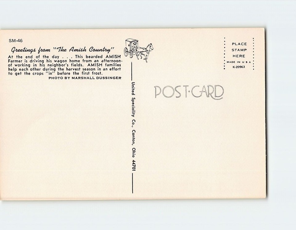 Postcard The Amish at Work and Play Land of the Plain and Fancy | eBay