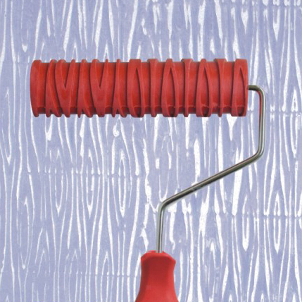 7" Embossing Paint Roller Design Pattern Brush Sleeve Tool with Handle ...