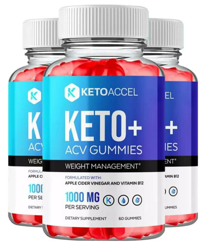 Keto Accel ACV Keto Chew Gummies for Weight Loss Management (180 ...