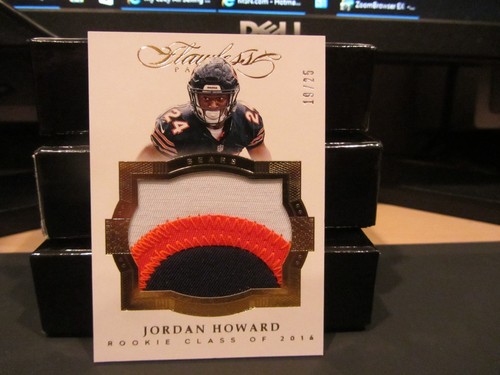 Panini Flawless Rookie Player Worn Jersey Bears Jordan Howard 19/25 ...