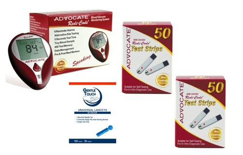 Advocate Redi-Code Mètre Redi-Code 100 Test Bandes, Lancettes Pour ...